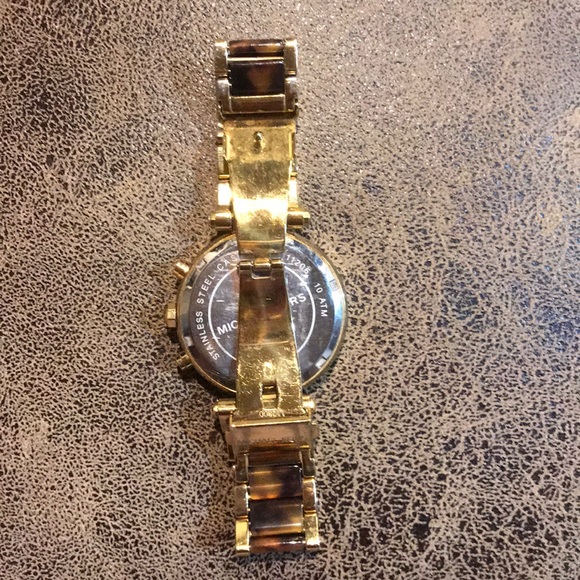 Michael Kors | Accessories | Michael Kors Tortoise Shell Gold Watch ...